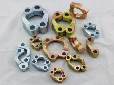 China SAE Split Flange Clamps Hydraulic Hose End Fittings Zinc Plated High Pressure 1/2 to 4 Inch for sale