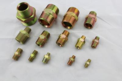 China British 55 Degree Cone Union BSPT Male Hydraulic Fittings Carbon Steel Zinc Plated for sale