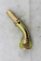 China Parker JIC 26741 Male Female Elbow Hydraulic Hose Fitting 45 Degree Yellow Zinc Plating Carbon Steel for sale