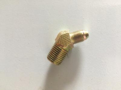 China JIS Gas Male 60 Cone BSPT Male Hydraulic Hose Adapter 45 Degree Elbow 1ST4-SP for sale