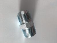 China Straight Nipple JIS 60 Metric Thread Hydraulic Hose Adapter Carbon Steel 1/4 to 1 Inch for sale