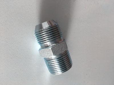 China Straight Nipple JIS 60 Metric Thread Hydraulic Hose Adapter Carbon Steel 1/4 to 1 Inch for sale