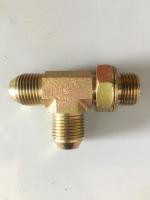 China Carbon Steel JIS BSPT Male Tee Hydraulic Hose Adapter 60 Cone for sale