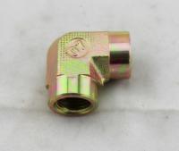 China 7B9 Carbon Steel Elbow Hydraulic Hose Connector CNC Machined 90 Degree for sale