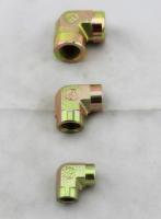 China Carbon Steel 90 Degree Elbow Female BSPT Hydraulic Hose Fitting 1/4 Inch for sale
