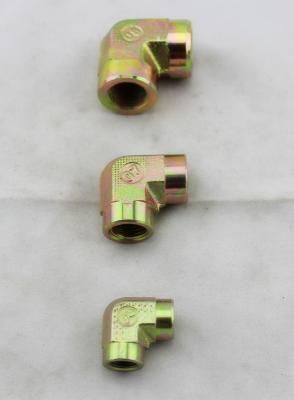 China Carbon Steel 90 Degree Elbow Female BSPT Hydraulic Hose Fitting 1/4 Inch for sale