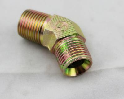 China Hydraulic Elbow BSPT Pipe Fittings High Pressure 60 Degree Cone Steel Adapters for sale