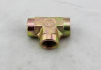 China Carbon Steel BSP Female Tee Hydraulic Tube Fitting 1/4 to 2 Inch Adapter for sale