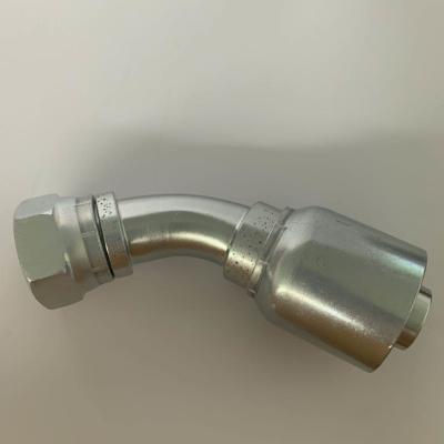 China CNC Machined One Piece Hydraulic Hose Fittings Carbon Steel Lightweight BSP NPT for sale