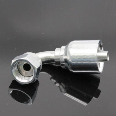 China Stainless Steel BSP Hydraulic Fittings Female ORFS Swivel 45 Elbow 1J943-6-6 for sale