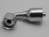 China Female ORFS Swivel 45 Elbow Hydraulic Fitting Forged Stainless Steel 15943-8-6 for sale