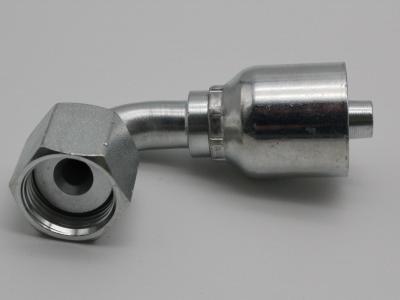 China Female ORFS Swivel 45 Elbow Hydraulic Fitting Forged Stainless Steel 15943-8-6 for sale