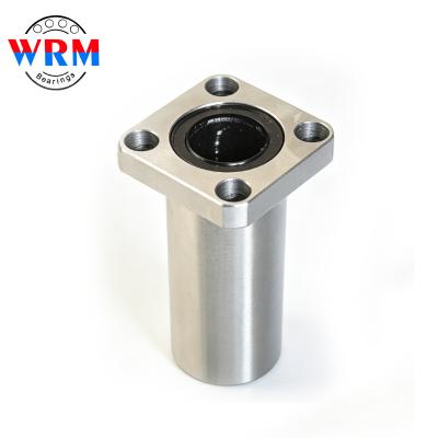 China Low Noise Flanged Linear Bearing LMK12LUU 12*21*57mm Super Precision P5 Grade Linear Motion Bushing for sale