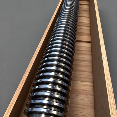 China High Precision Trapezoidal Lead Screw Threaded Rod Stainless Steel Trapezoid Screw Shaft Custom Size for sale