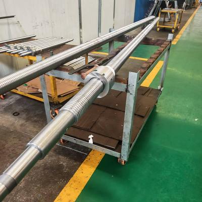China Silver Gray Stainless Steel Ball Lead Screw with 100 mm–26000 mm Customizable Length for High-Speed Precision Transmission for sale