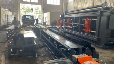 China Tensile Strength 350-550N/Mm2 Gabion Production Line With 60X80-80X100MM Mesh Size And PLC Control System for sale