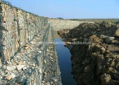 China PVC Coated Gabion Box 100x120mm Mesh Size with 2.0-3.4mm Wire Diameter for Civil Engineering Applications for sale