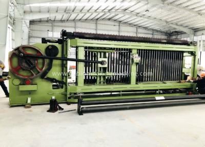 China Hydraulic Gabion Machine HMP-100 for 60mm x 80mm PVC Coated Hexagonal Wire Mesh with 2300mm Width and 11kW Motor for sale