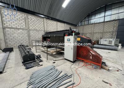 China Galvanized Or PVC Coated Gabion Machine Wire Diameter 2.0-4.0mm Mesh Length 30-50mm for sale
