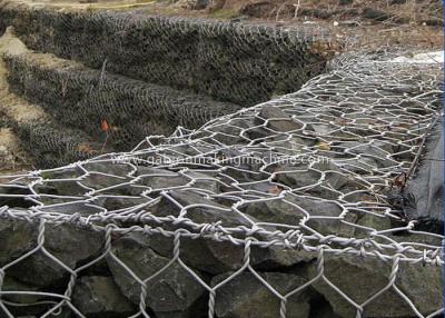 China Hexagonal Gabion Box Bridge Protection with Hot Dipped Galvanized Wire 2.0-4.0mm Mesh and 220-290g/m² Zinc Coating for sale