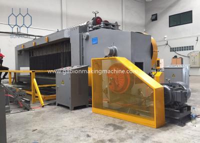 China Five Twist Automatic PLC Control Gabion Mesh Machine 4500mm Width with 1.6-4.2mm Wire Capacity for sale