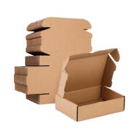 China Brown Corrugated Board Shipping Folder Design for Small Business Mailer Packaging Gift Presentation Corrugated for Photo Frame for sale