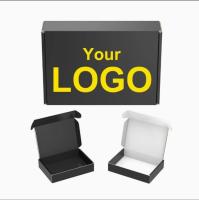 China Wholesale Custom Black Corrugated Cardboard Shipping Mailer Boxes Folding Folder Type Embossing Printing for Face Cream Gifts for sale