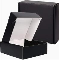 China Wholesale Custom Black Corrugated Cardboard Shipping Mailer Boxes Folding Folder Type Embossing Printing for Face Cream Gifts for sale