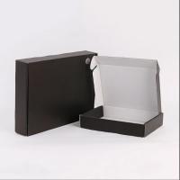 China Wholesale Custom Black Corrugated Cardboard Shipping Mailer Boxes Folding Folder Type Embossing Printing for Face Cream Gifts for sale