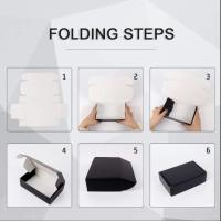 China Wholesale Custom Black Corrugated Cardboard Shipping Mailer Boxes Folding Folder Type Embossing Printing for Face Cream Gifts for sale