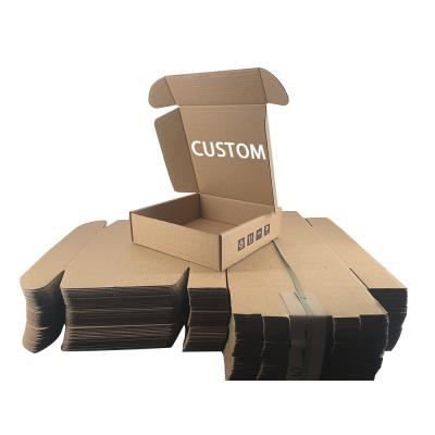 China Wholesale Custom Logo Printed Kraft Corrugated Mailer Cardboard Paper Box  Matt Lamination for Shipping & Packaging for sale