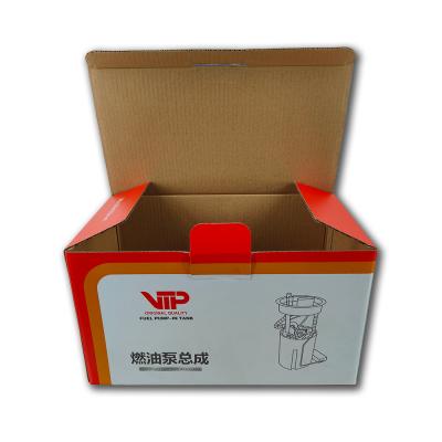 China Wholesale Recyclable Corrugated Cardboard Packaging for Auto Spare Parts Factory Price Matt Lamination Folder Box Embossing for sale