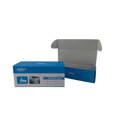China Factory Original Auto Spare Part Packaging Custom Cardboard Folder Box with Embossed and Matt Laminated Finish for sale