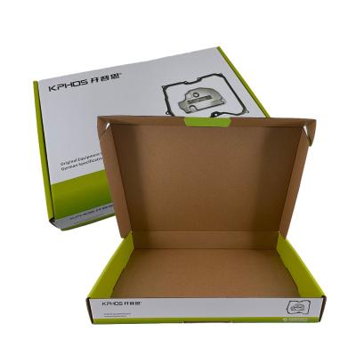 China New Original Recyclable Corrugated Automotive Parts Packaging Boxes Custom Logo Embossed and Matt Laminated Folder Type for sale