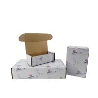 China New Original Custom Shipping Packaging Box Corrugated Board with Embossed Matt Lamination Logo Mailbox Packaging for sale