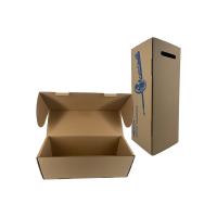 China High Quality Custom Corrugated Carton Box Auto Spare Parts Packaging with Embossed Logo Corrugated Paper Box Folder Type for sale