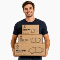 China Eco-Friendly Foldable Kraft Paper Box with Four-Color Printing and 2mm Thick Corrugated Board for Auto Parts for sale