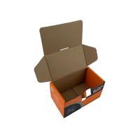 China Custom Corrugated Colour-Printed Brake Pad Packaging Box with Irregular Box Shape for Enhanced Protection for sale