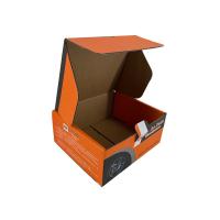 China Custom Corrugated Colour-Printed Brake Pad Packaging Box with Irregular Box Shape for Enhanced Protection for sale