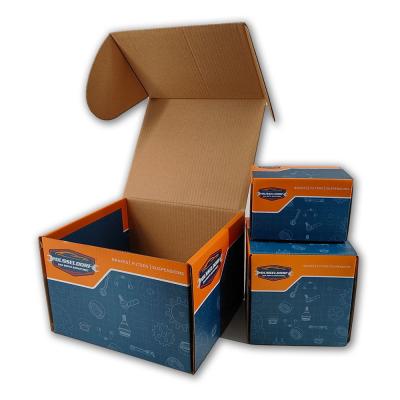China Recyclable Full Color Printing Custom Logo Auto Parts Packaging Box and Corrugated Paper Box for Industrial Use for sale