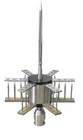 China Stainless Steel 304 200KA Lightning Conductor Finial , Air Termination Rod ESE for sale