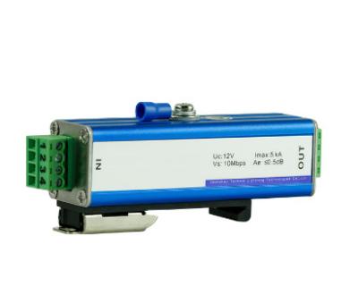 China Aluminum Shielding RJ45 Lightning Surge Protector 100 Mbit/S for sale
