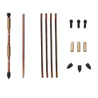 China Outdoor Pure Copper 4 Foot Ground Rod Golden Resistance Reduction for sale