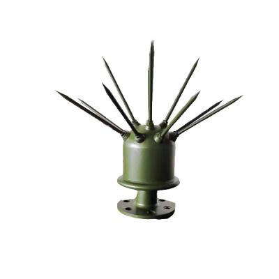China Q235 Steel Lightning Protection System 5 Ft Lightning Repeller For Gas Station for sale