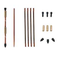 China CE Certified Lightning Protection System Copper Bonded Ground Rod 1200mm for sale