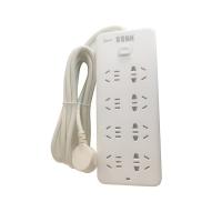 China 20KA Home Use Lightning Protection Plug , Flat Wall Plug Power Strip 8 Outlet for sale