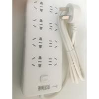 China 20KA Home Use Lightning Protection Plug , Flat Wall Plug Power Strip 8 Outlet for sale