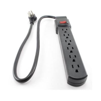 China Factory Outlet Home Black Safety Surge Protection Lightning Strip for sale