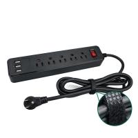 China Factory Outlet Home Black Safety Surge Protection Lightning Strip for sale