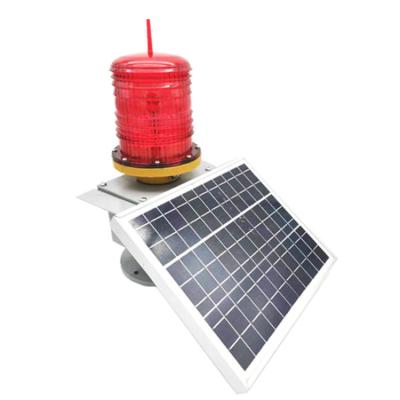 China Airport Marine Tower Aviation Obstruction Light Solar Powered Low Intensity for sale